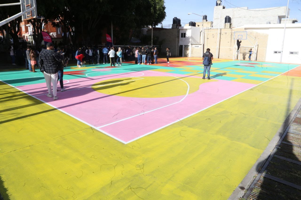 En alianza, Puebla entrega cancha deportiva - Identidad Puebla